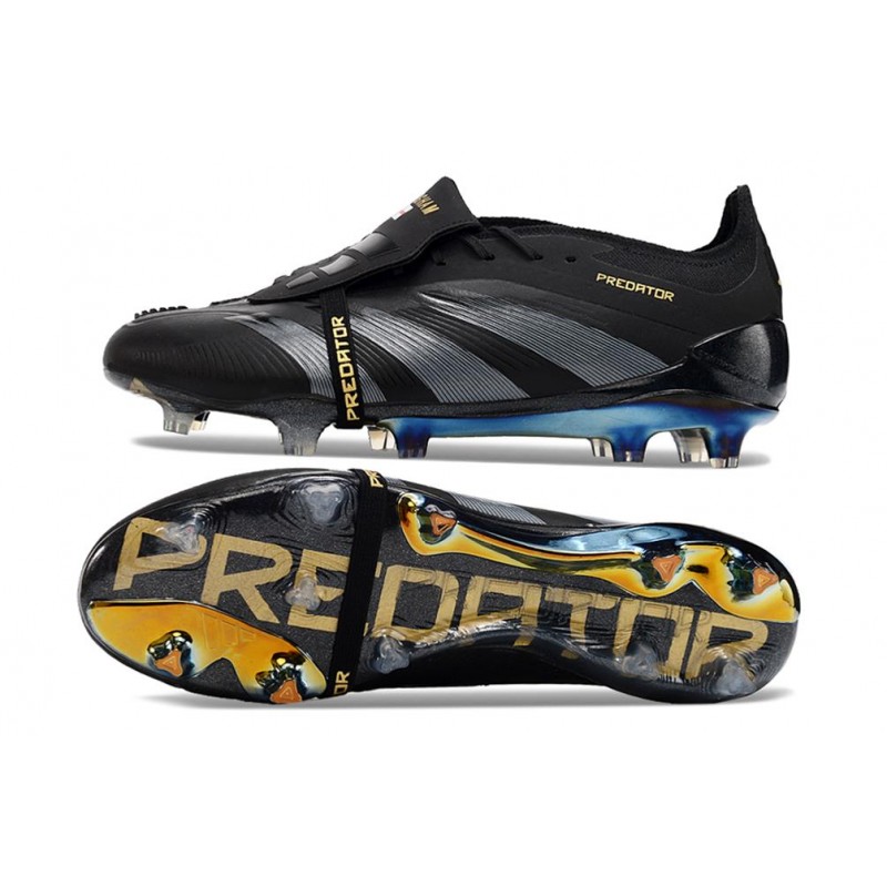 adidas 2024 Predator Elite FT FG Negro Carbón Dorado Met